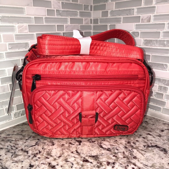 lug | Bags | Lug Carousel Mini Crossbody Bag In Coral New | Poshmark